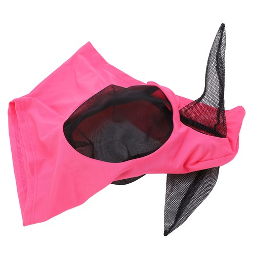 Horse Fly Mask Pink Soft Knit & Fine Mesh Breathable Face Mask for ...