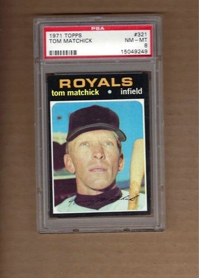 1971 TOPPS TOM MATCHICK # 321 PSA 8 | eBay Australia