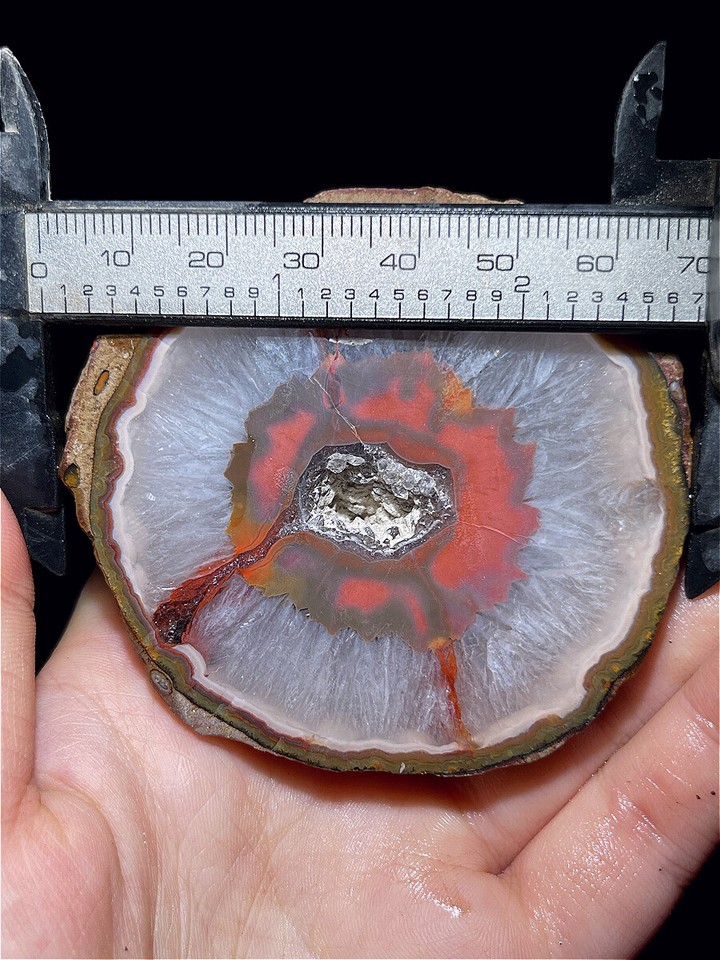 1pair China Natural Warring State Red Agate Geode Quartz Crystal ...