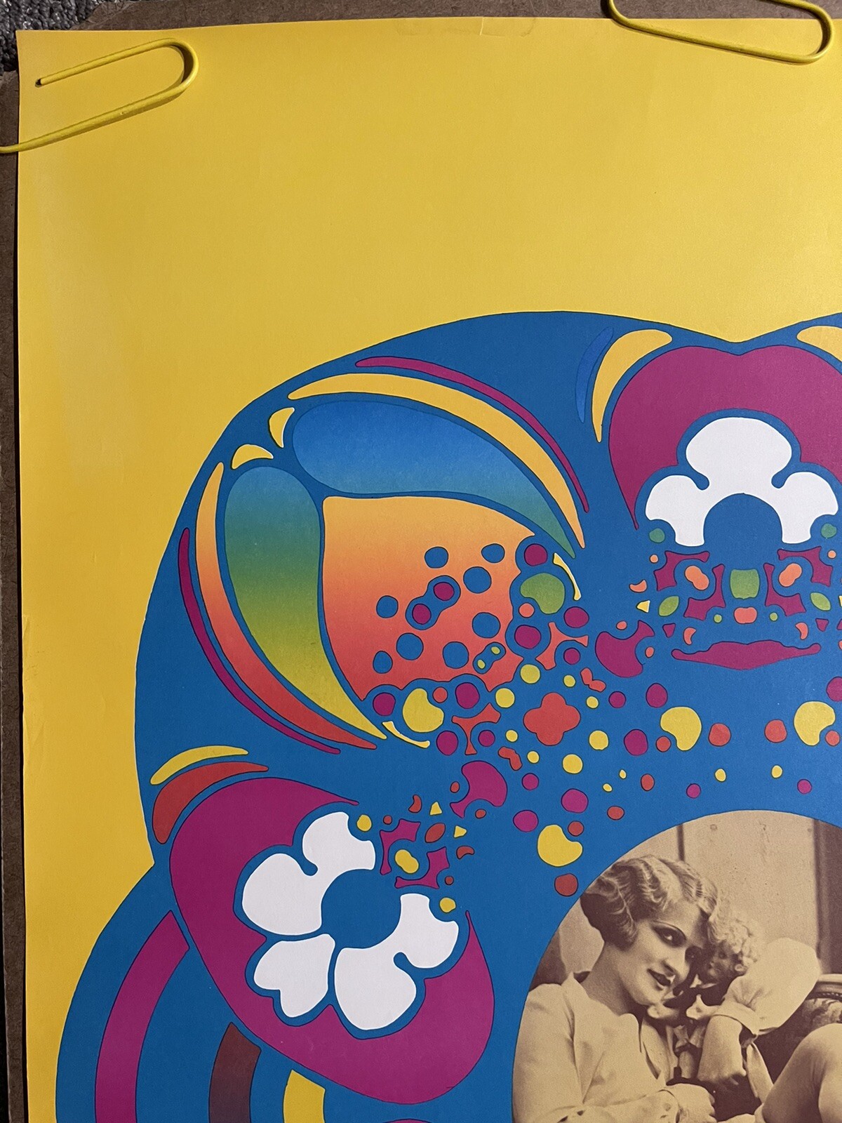 Original Vintage Poster Peter Max Number Five Flapper Woman Psychedelic ...