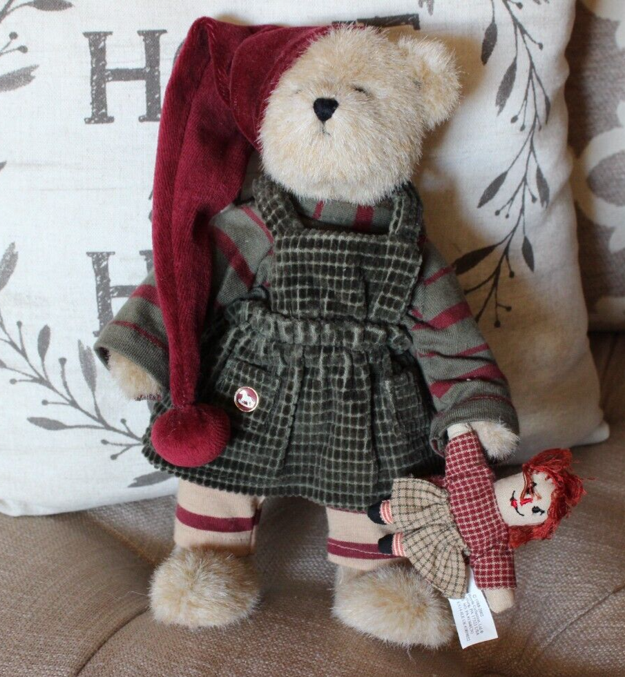 Boyds Bears Mindy P. Elfbeary Plush Carrying a Rag Doll 10" T.J.'s Best ...