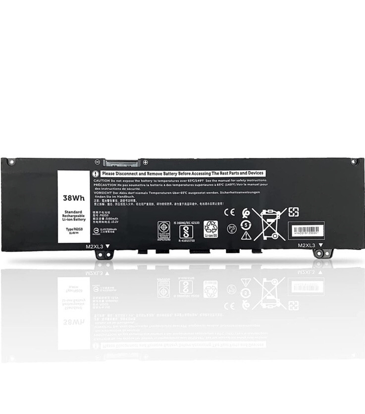 38WH F62G0 Battery For Dell Inspiron 13 7000 2-in-1 7373 7386 7380 5370 ...