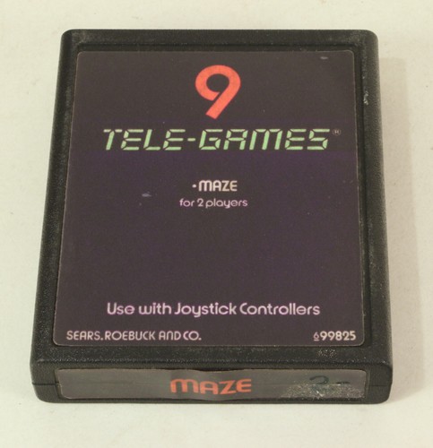 Atari 2600 Game Maze By Sears TeleGames Tested and Working | eBay