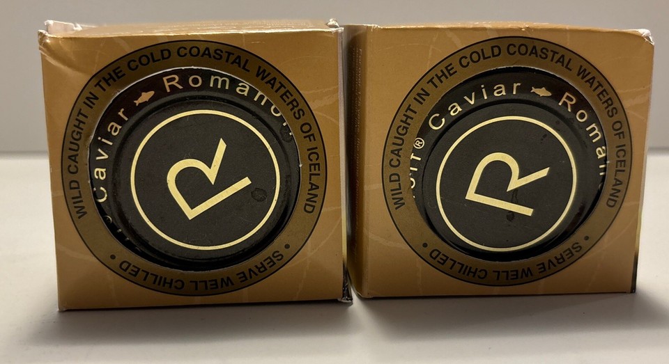 WILD CAUGHT ROMANOFF RED VODKA LUMPFISH CAVIAR 2 oz SEAFOOD SPREAD ...