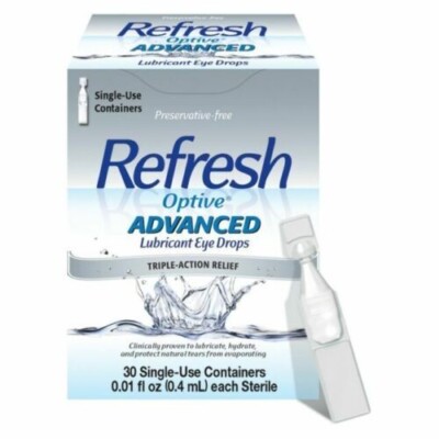 Refresh Optive Advanced triple action 30single containers EXP-10/25 ...