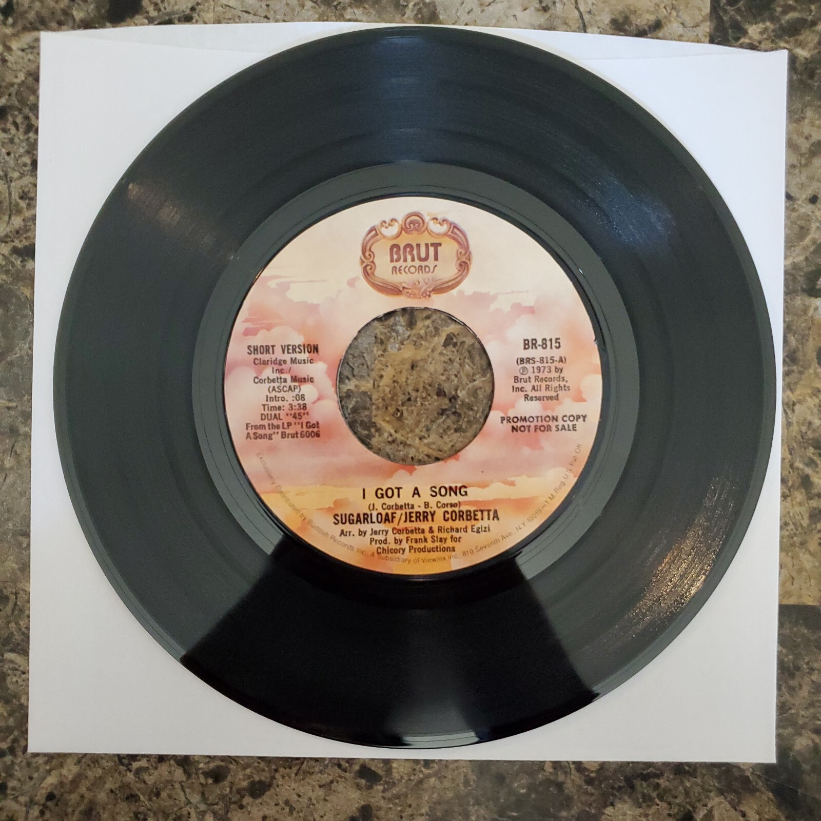 PROMO Sugarloaf Jerry Corbetta I Got A Song 7" 45 RPM BRUT BR-815 | eBay