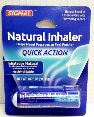 NATURAL INHALER BLEND ESSENTIAL OILS NASAL VAPORS 500 MG Quick Action ...
