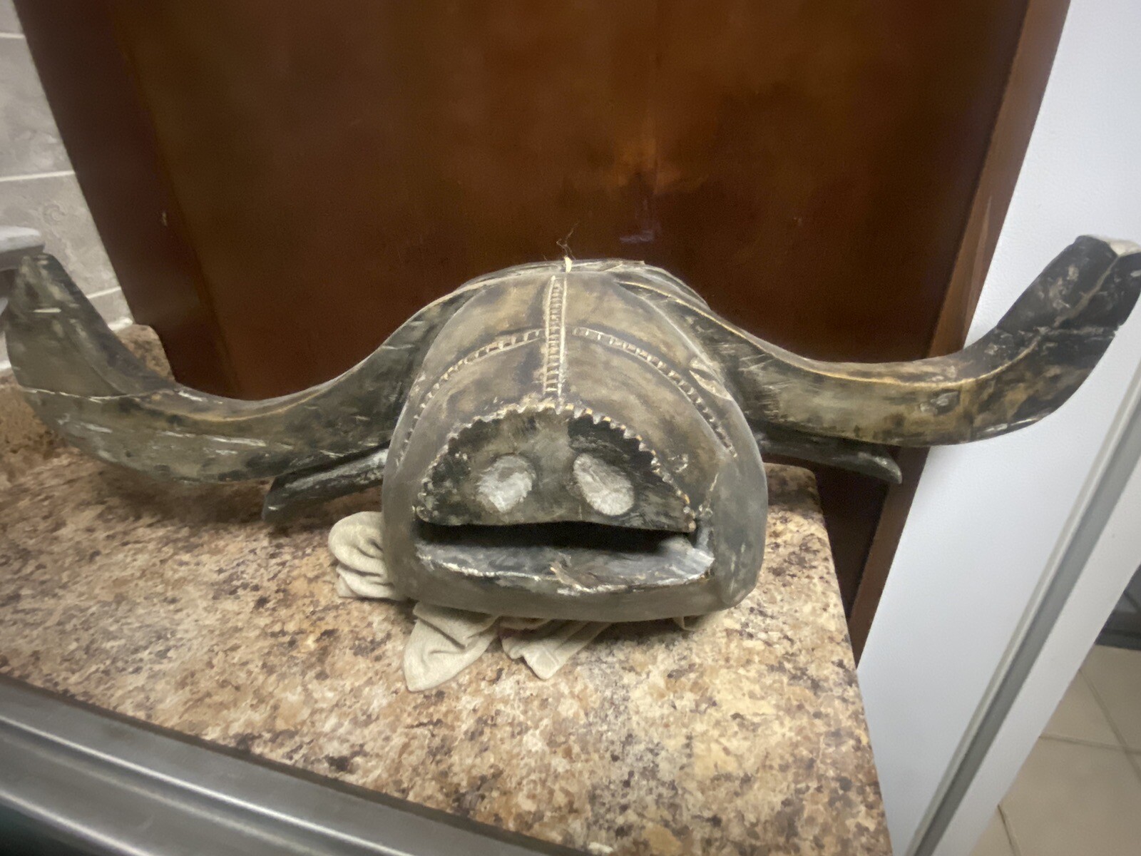 African Totomaja Mask Water Buffalo Mask - Gem