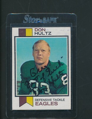 1973 Topps #194 Don Hultz Eagles Signed Auto *A7457 | eBay