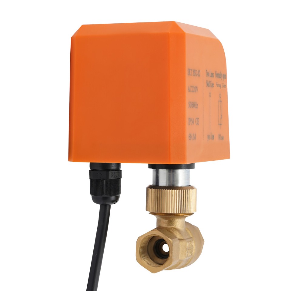 3/8" Motorized Ball Valve N/O, Motorized Ball Valve 2-wire Normally ...