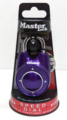 Master Lock 1500ID Speed Dial Combination Lock Purple New | eBay