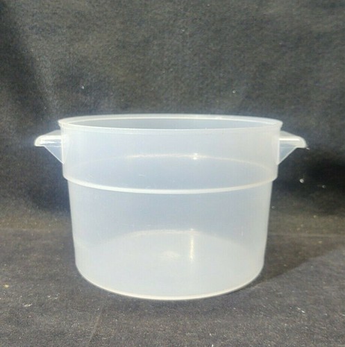 Carlisle Round Plastic Food Storage Container White, 2 quart | eBay
