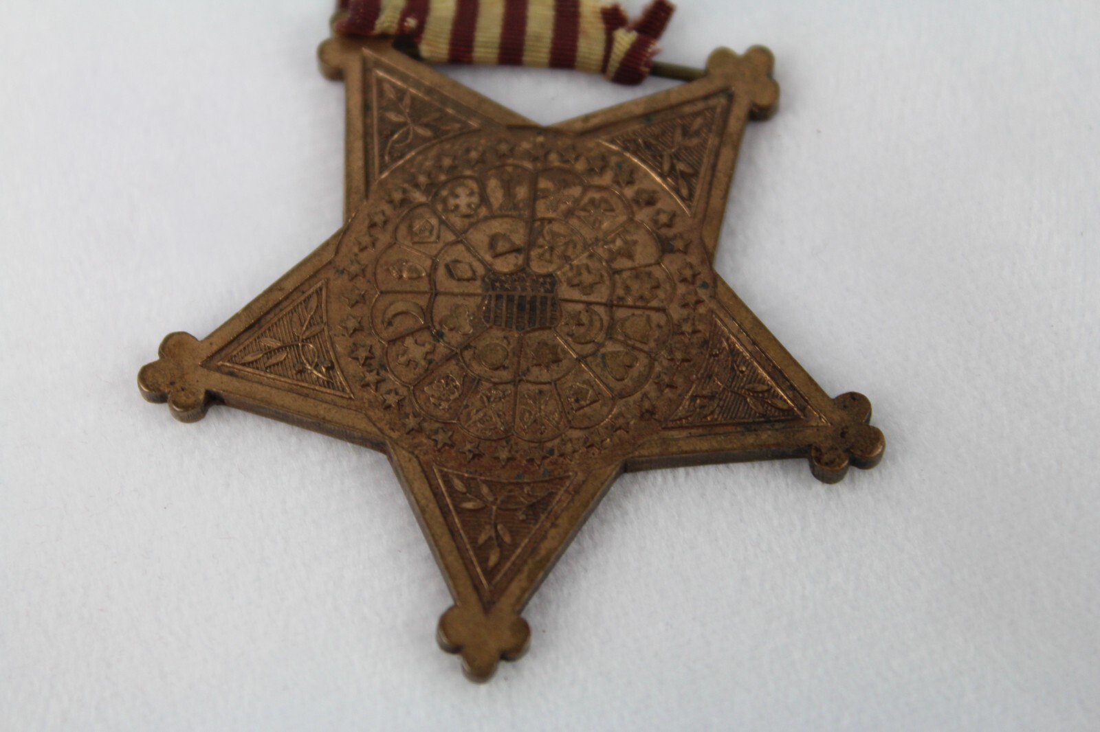 GAR Grand Army Of The Republic 1861-1866 Civil War Veteran Badge Medal ...