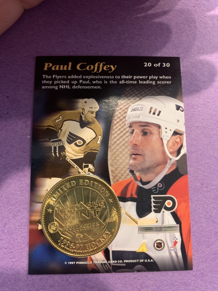 1996-97 Pinnacle Mint - Card And Bronze Coin #20 Paul Coffey | eBay