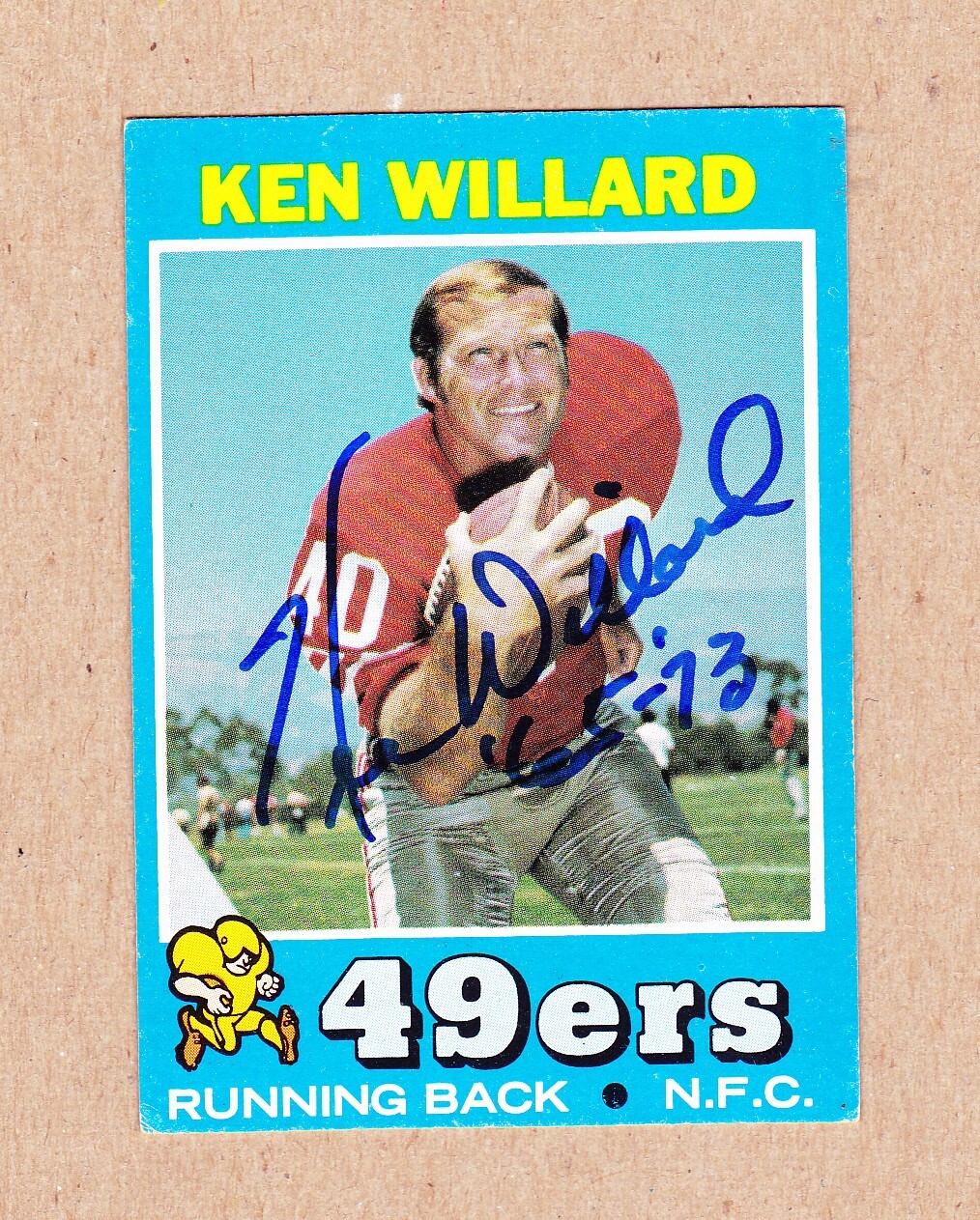 Ken Willard signed 1971 Topps card# 129-San Francisco 49ers | eBay