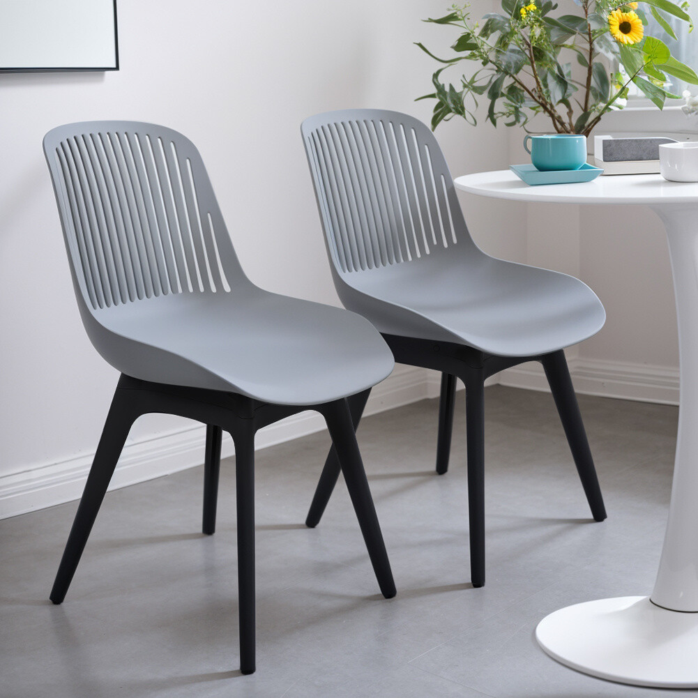 Plastic Modern Dining Chairs Set Of 6 Yellow Mid Century Modern Dining