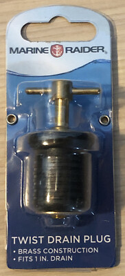 Marine Raider BRASS TWIST TOP DRAIN PLUG 1" DIAMETER DRAIN | eBay