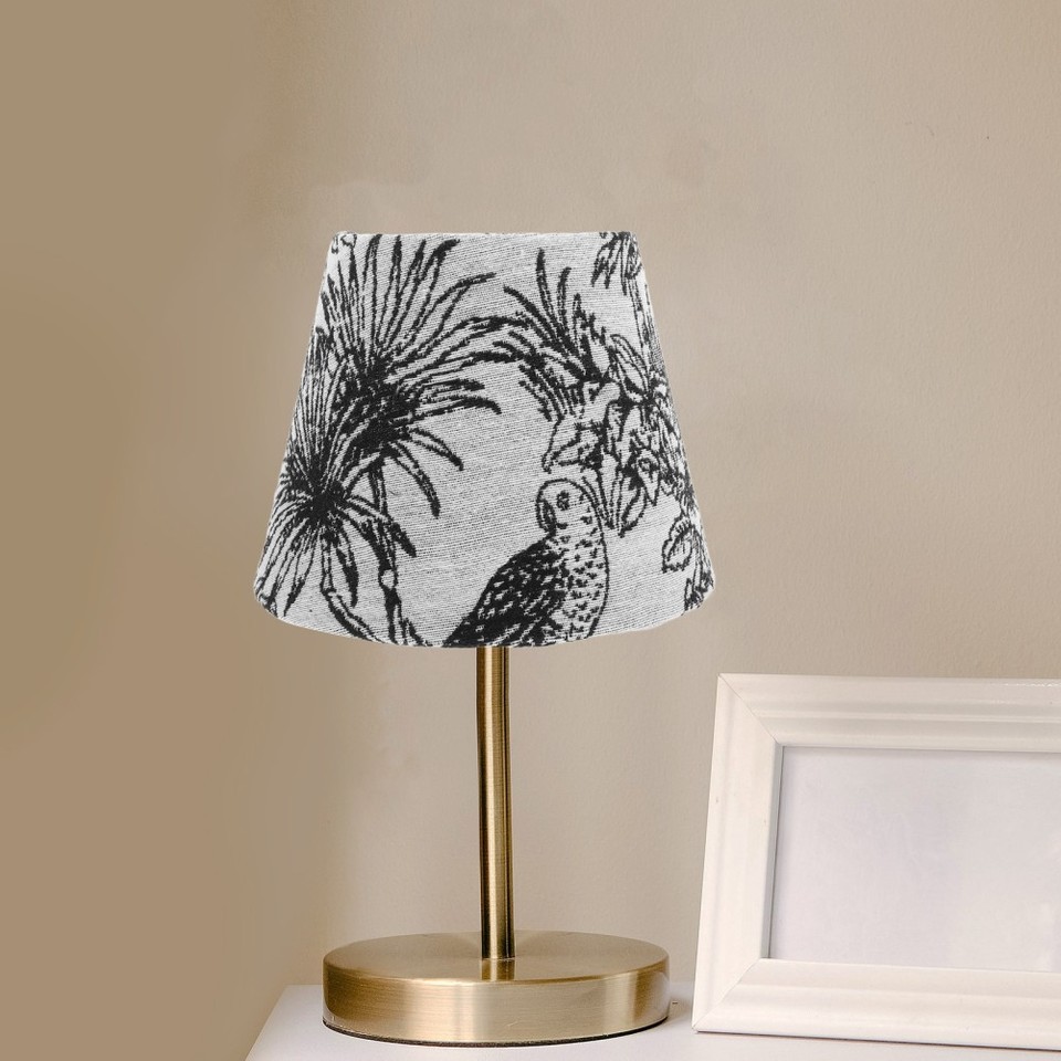 Drum Lamp Shade 7inch Vintage Lampshade Embroidered Bird Flower Pattern ...