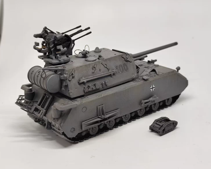 1:72 Scale WW II Germany Panzerkampfwagen VIII Maus Tank model Painted ...