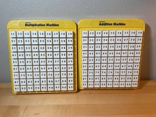 Set Of 2 Lakeshore MULTIPLICATION & ADDITION Machine Kids Learning Tool ...