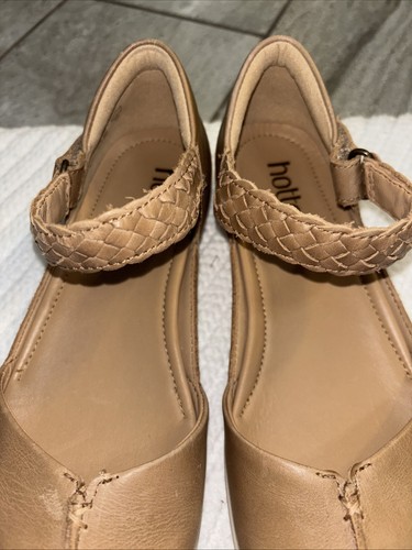 Hotter Women's Mary Jane Ortholite lake Tan Flat Comfort Shoes Blue Sz ...