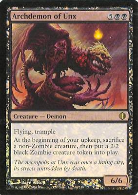 MTG - Shards of Alara - Archdemon of Unx - Foil - NM | eBay