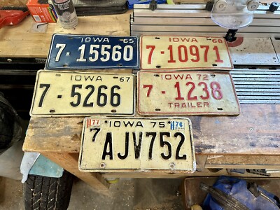 Black Hawk County Iowa License Plates | eBay