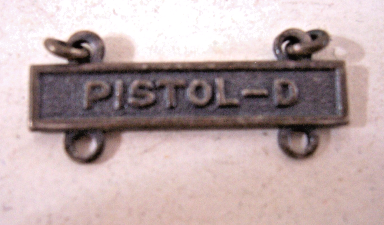 Sterling WWII Army Expert Marksman Pin - Rifle Carbine Submachine Gun ...