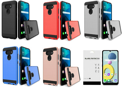 for LG Xpression Plus 3 (2020) Metallic Hybrid Case Phone Cover ...