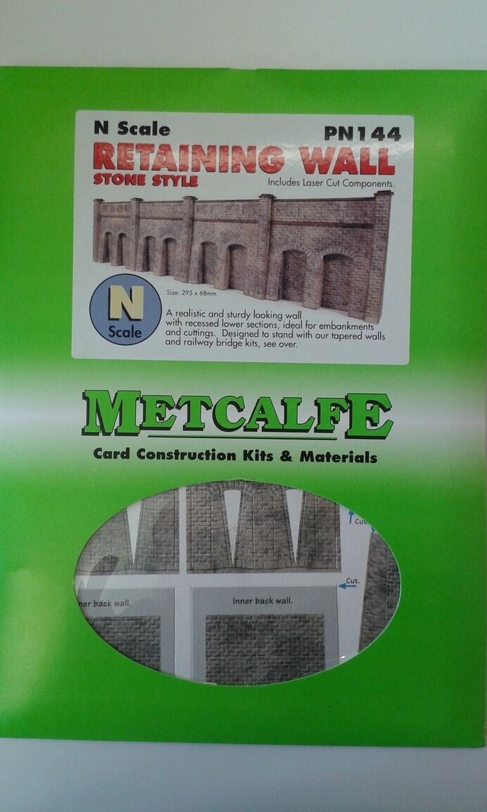 Stone Retaining Wall - N Card kit – Metcalfe PN144 | eBay