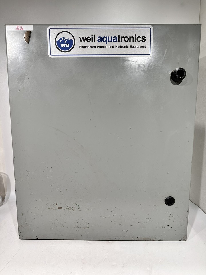 Weil Aquatronics Duplex Pump Control Panel 1 HP 208V 3 PH Max Voltage ...