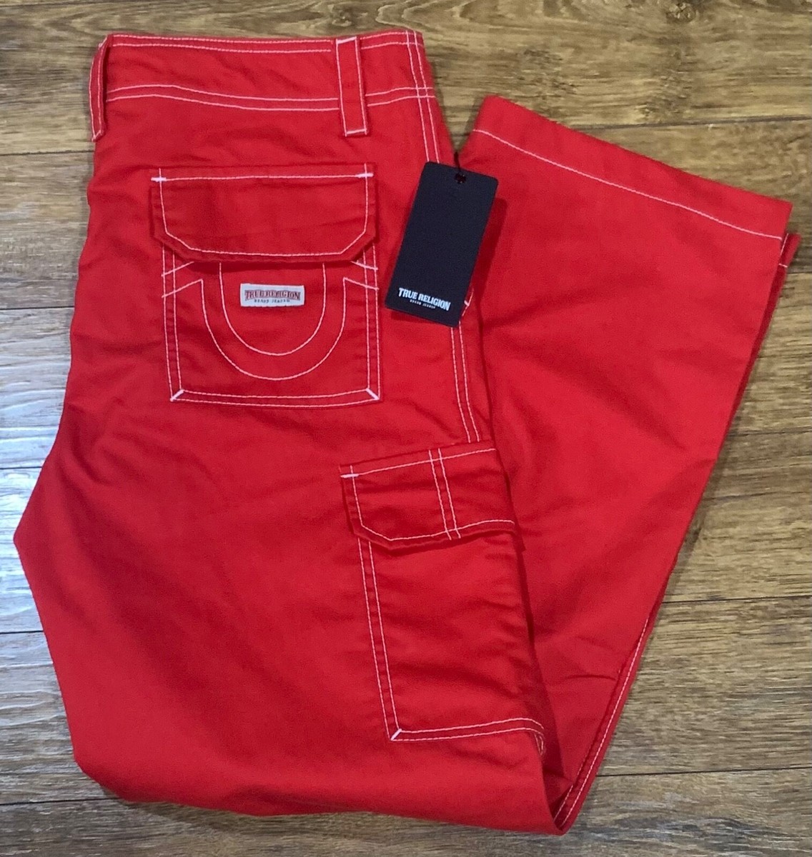 Pantalon Cargo Rouge True Religion CARGO BOOTCUT JEAN | True Religion