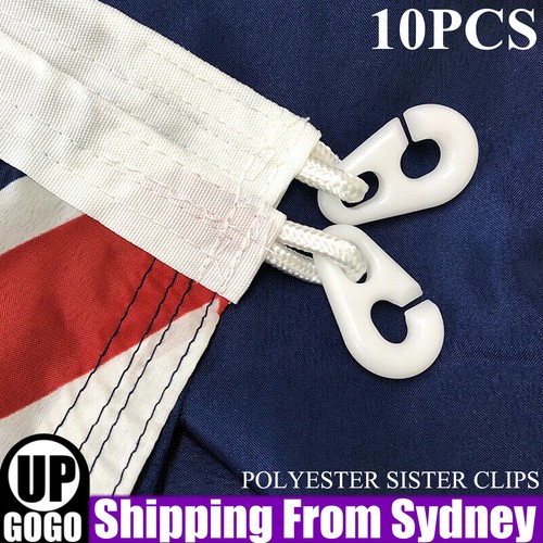 10Pcs Nylon Sister Clips For Boat/Yacht/Marine/Sailing/Flag/Pennant ...