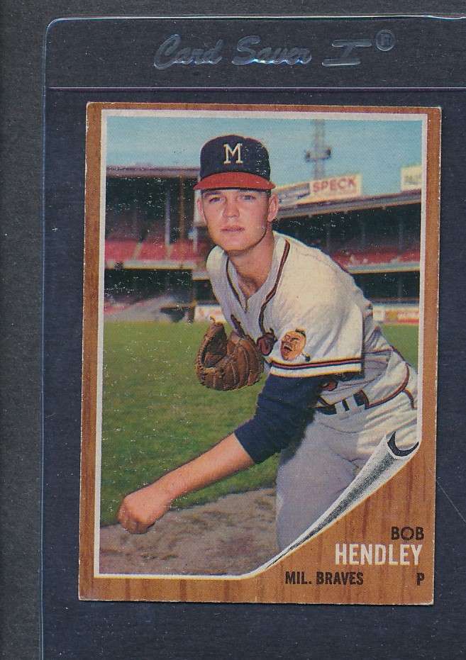 1962 Topps #361 Bob Hendley Braves VG/EX *1194 | eBay