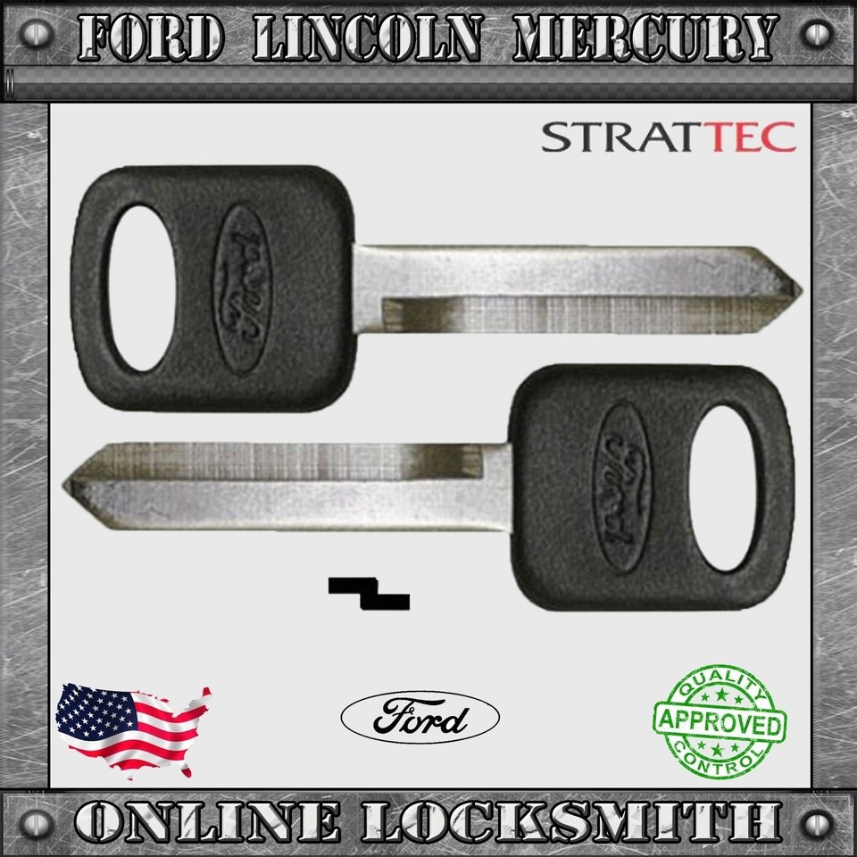 2 Original Ford Keys Blank With OEM Ford Logo For Ford Mercury Mazda ...