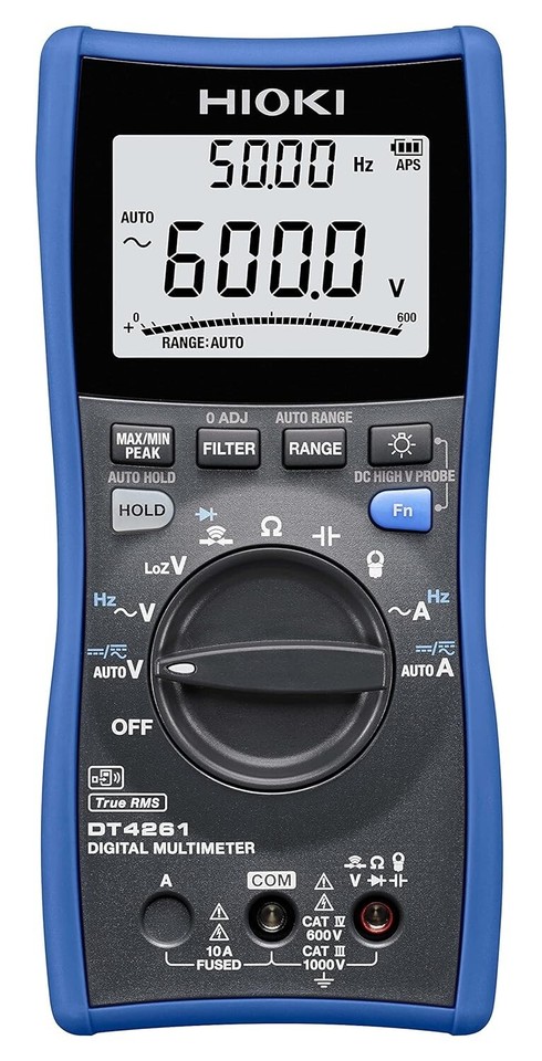 HIOKI DT4261 Digital Multimeter True-RMS No Wireless Adapter Included F ...