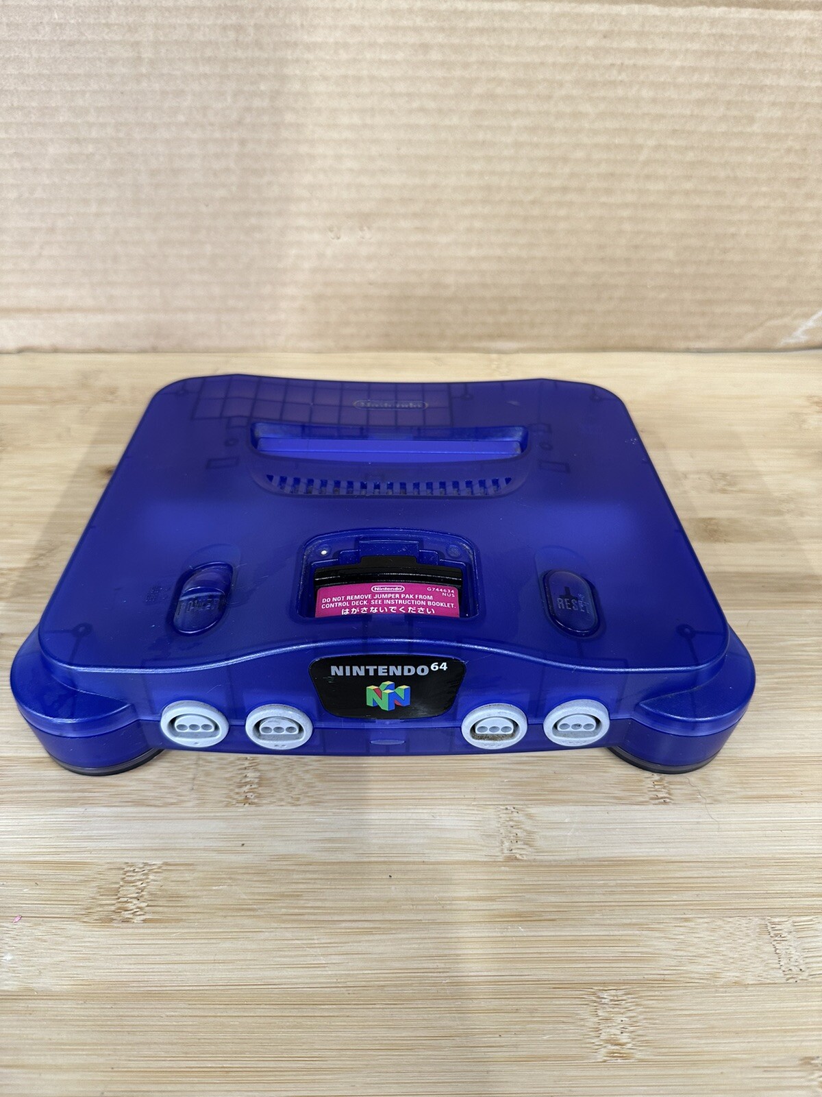 Nintendo 64 N64 Grape Funtastic Console with Controller and Cables ...
