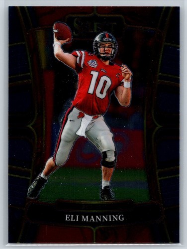 2023 Panini Select Draft Picks Eli Manning Blue Parallel New York ...