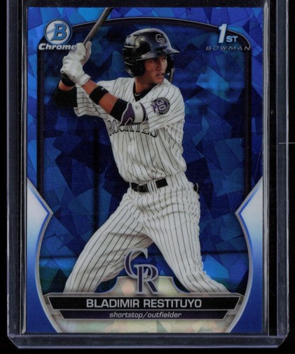 BLADIMIR RESTITUYO 2023 BOWMAN CHROME SAPPHIRE 1ST BOWMAN COLORADO ...