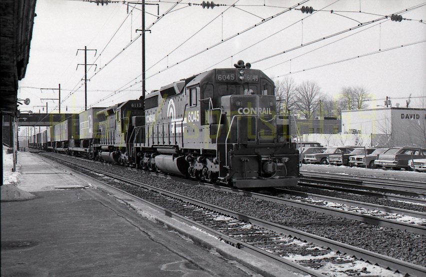 CR Conrail EMD SD35 Locomotive #6045 - Vintage Railroad Negative | eBay