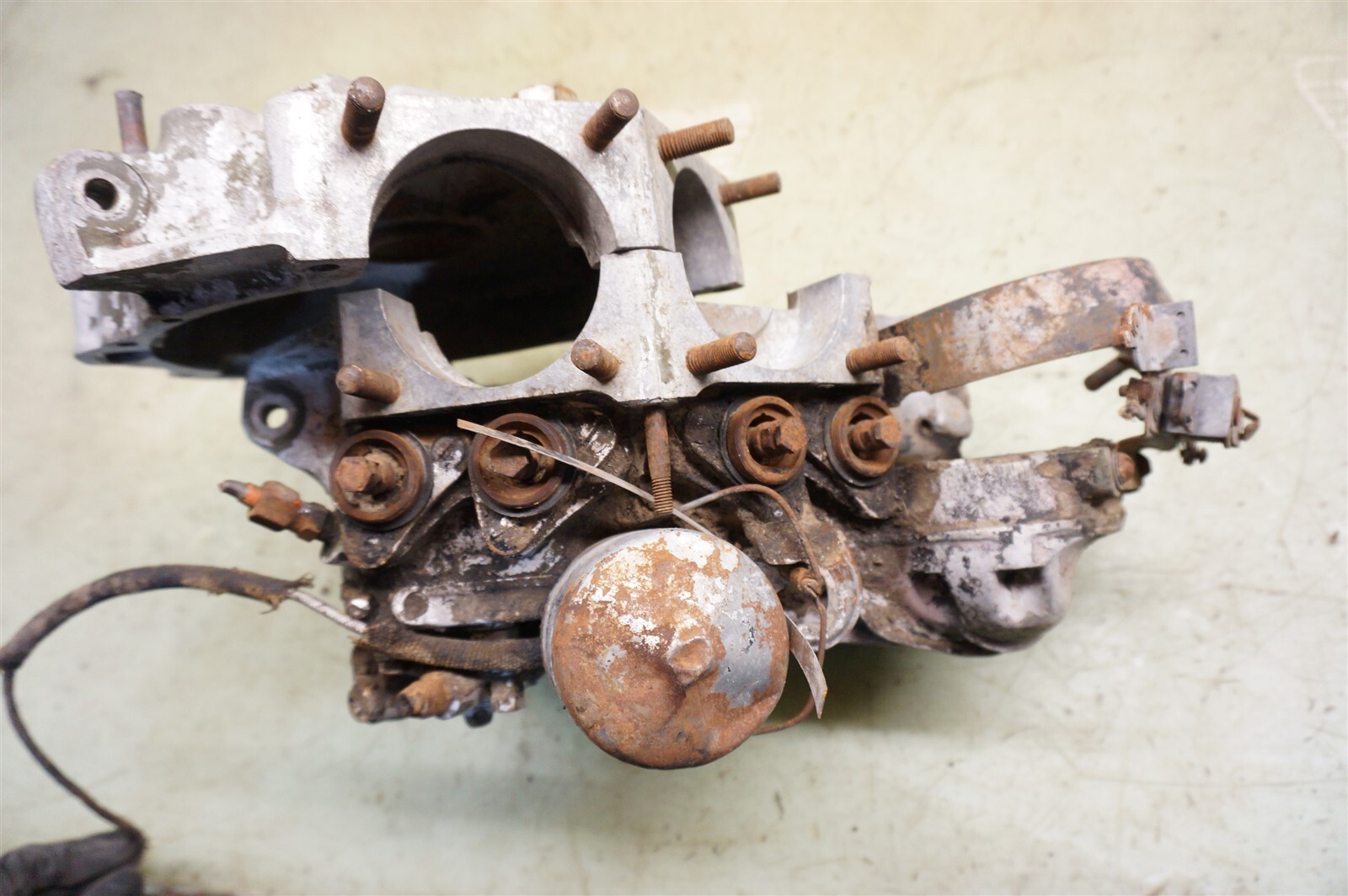 1942 Harley WL WLA Panhead Knucklehead Flathead Servicar G Engine Cases ...