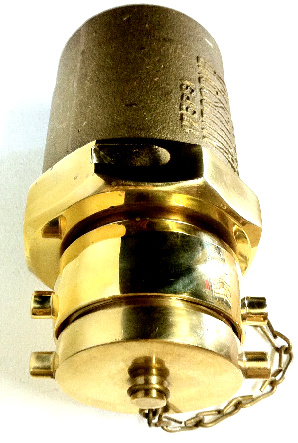 2-1/2" Swivel NST x 3" NPT Fire Department Clapper snoot with Brass ...