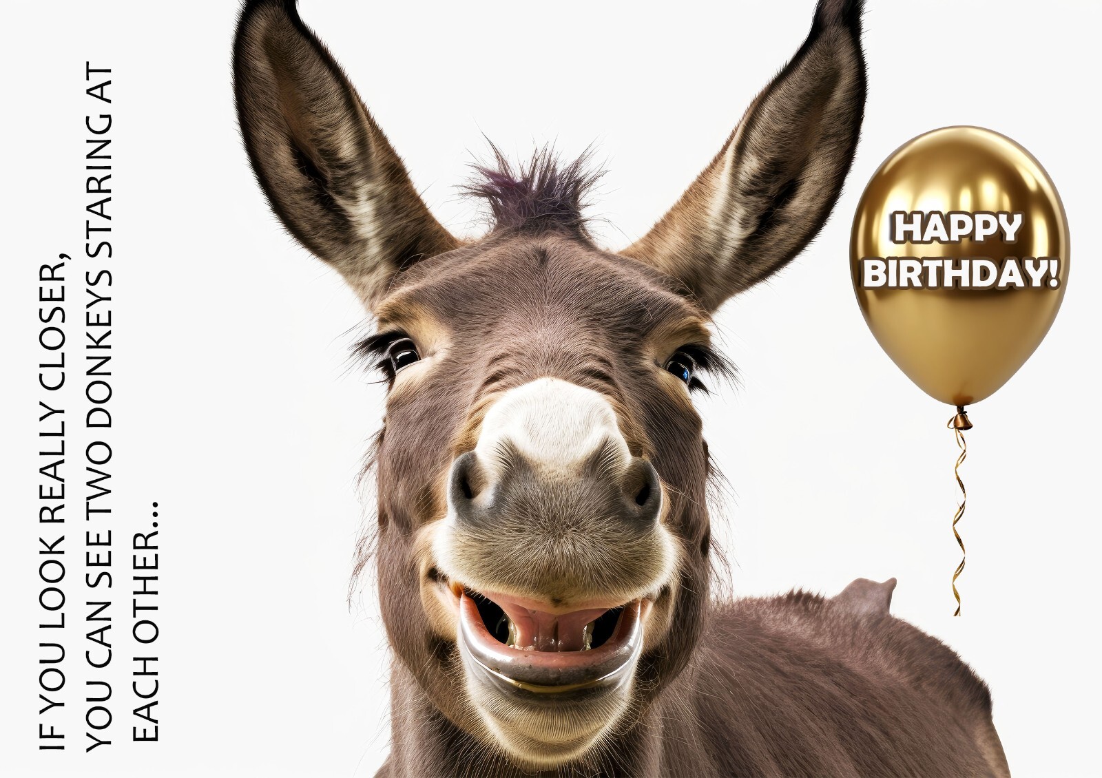 Birthday Donkey Card Funny, Rude for Him Boy Her Friend Husband Son | eBay