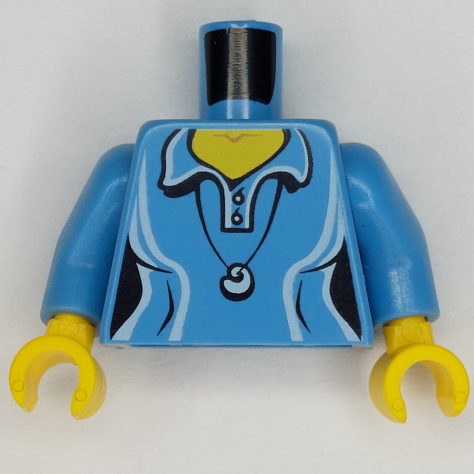 Lego Torso Female Shirt with Two Buttons and Shell Pendant Pattern ...