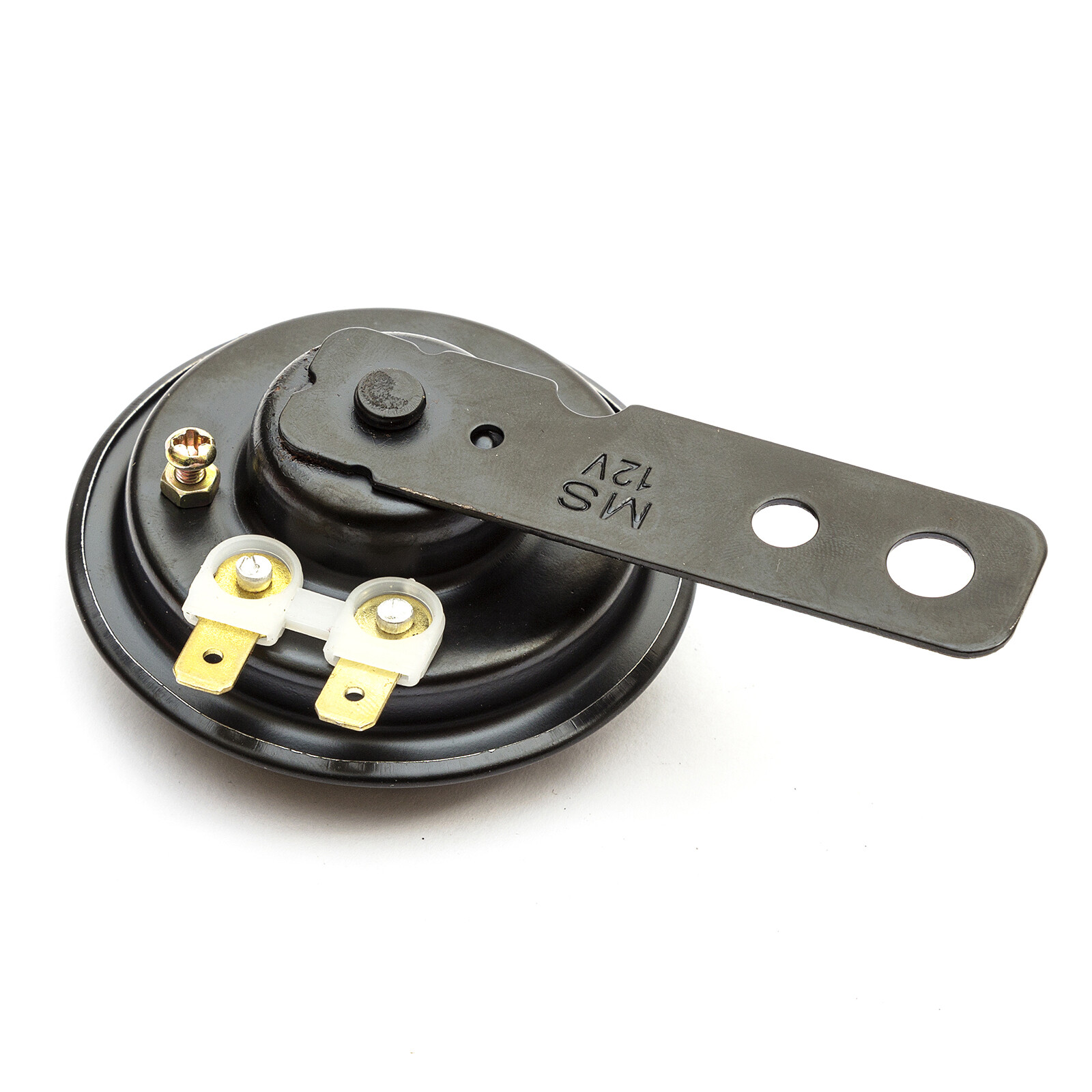 12 Volt DC Horn 6.6cm Diameter For Quad Bike / ATV Loud Tone with Mount ...