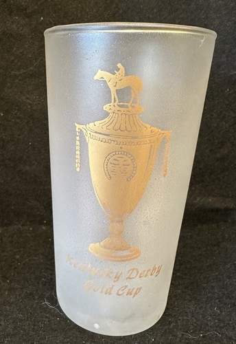 1952 KENTUCKY DERBY GOLD CUP FROSTED GLASS | eBay
