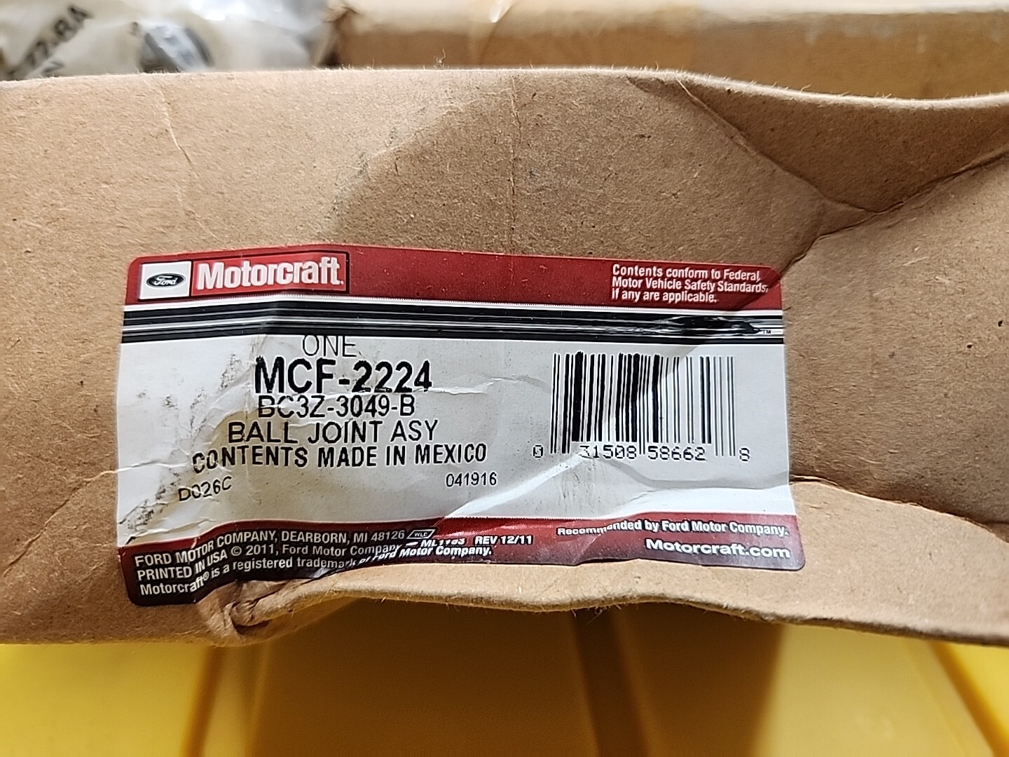 Suspension Ball Joint Motorcraft MCF-2224 for sale online | eBay