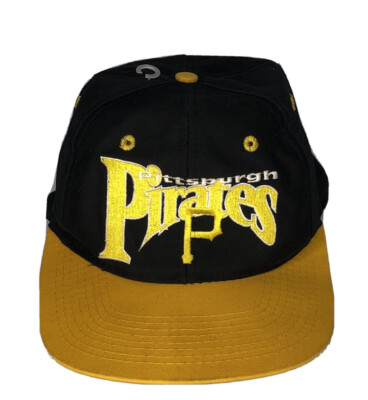 Pittsburgh Pirates Hat Mlb Team Black Yellow 7 1/8 Baseball Cap Hat ...