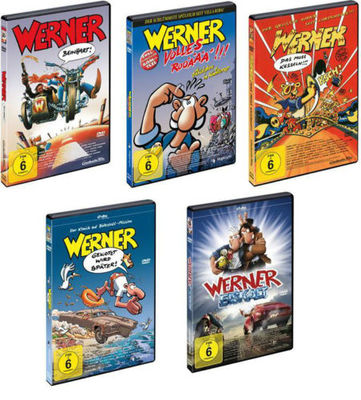 5 DVDs * WERNER - SET MIT ALLEN 5 FILMEN # NEU OVP + | eBay.de