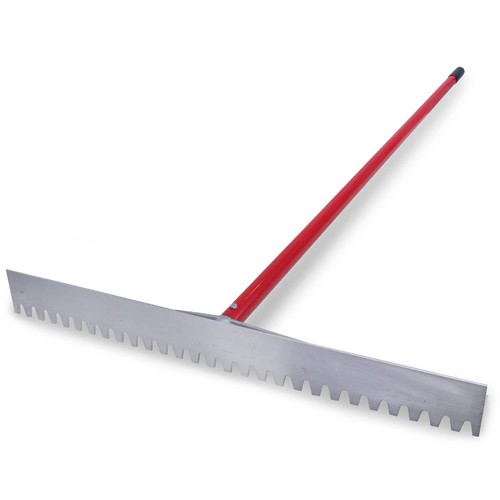 Magnesium Asphalt Lute Rake with T-Connector, Blunt 32 Inch Blade, 84 ...